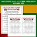 Black History Trivia Game, Printable Black History Month Game, Black ...