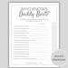 Who Knows Daddy Best Game, Printable Baby Shower Games, Dad Quiz, How ...