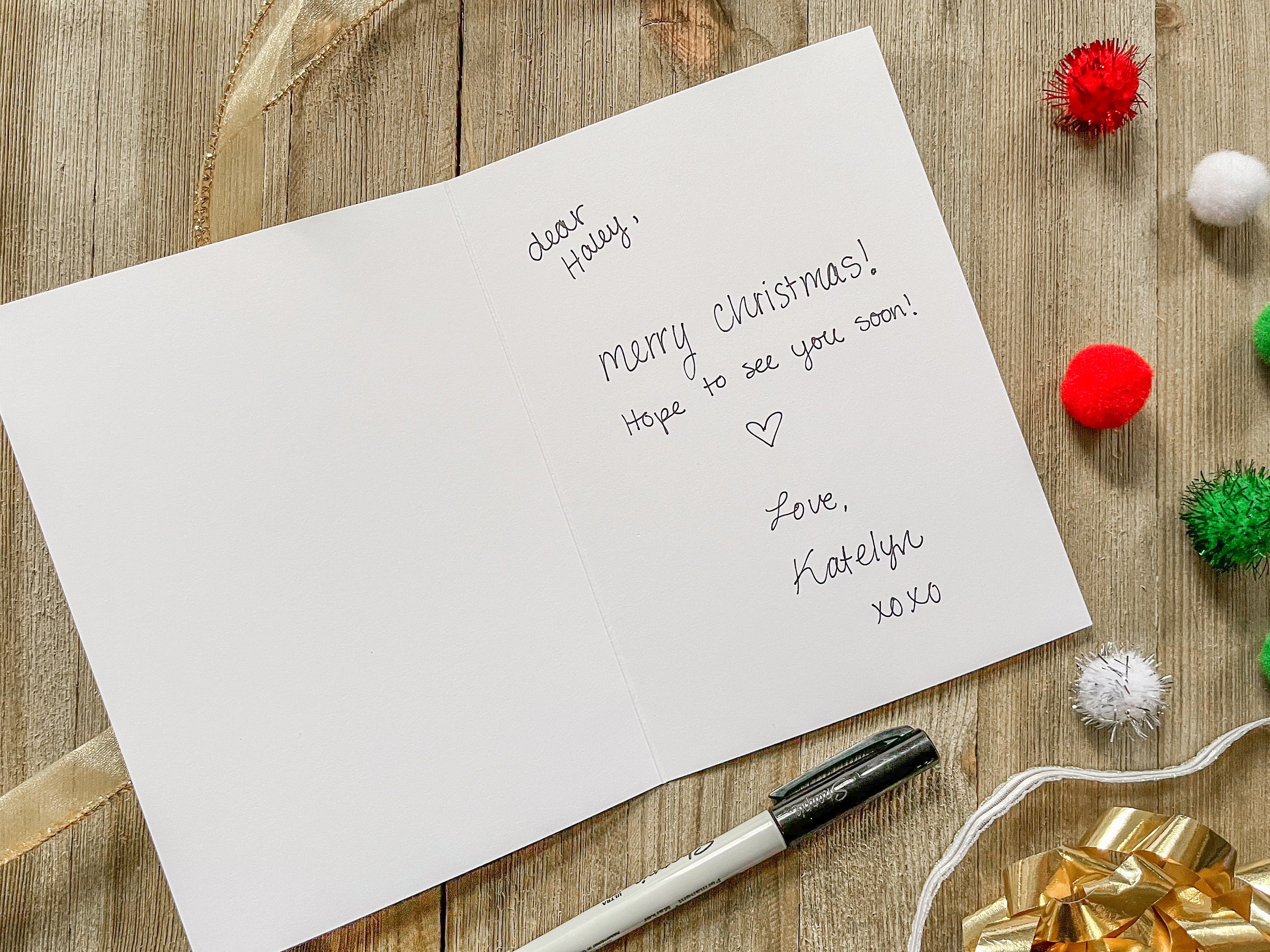 Gingerbread House Classic Christmas Card, Holiday Dessert Gumdrop ...