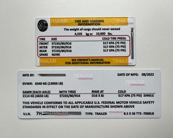 Custom Vin Sticker - Etsy