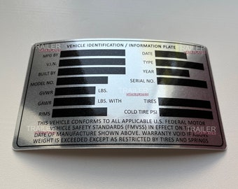 Vehicle Identification - Etsy