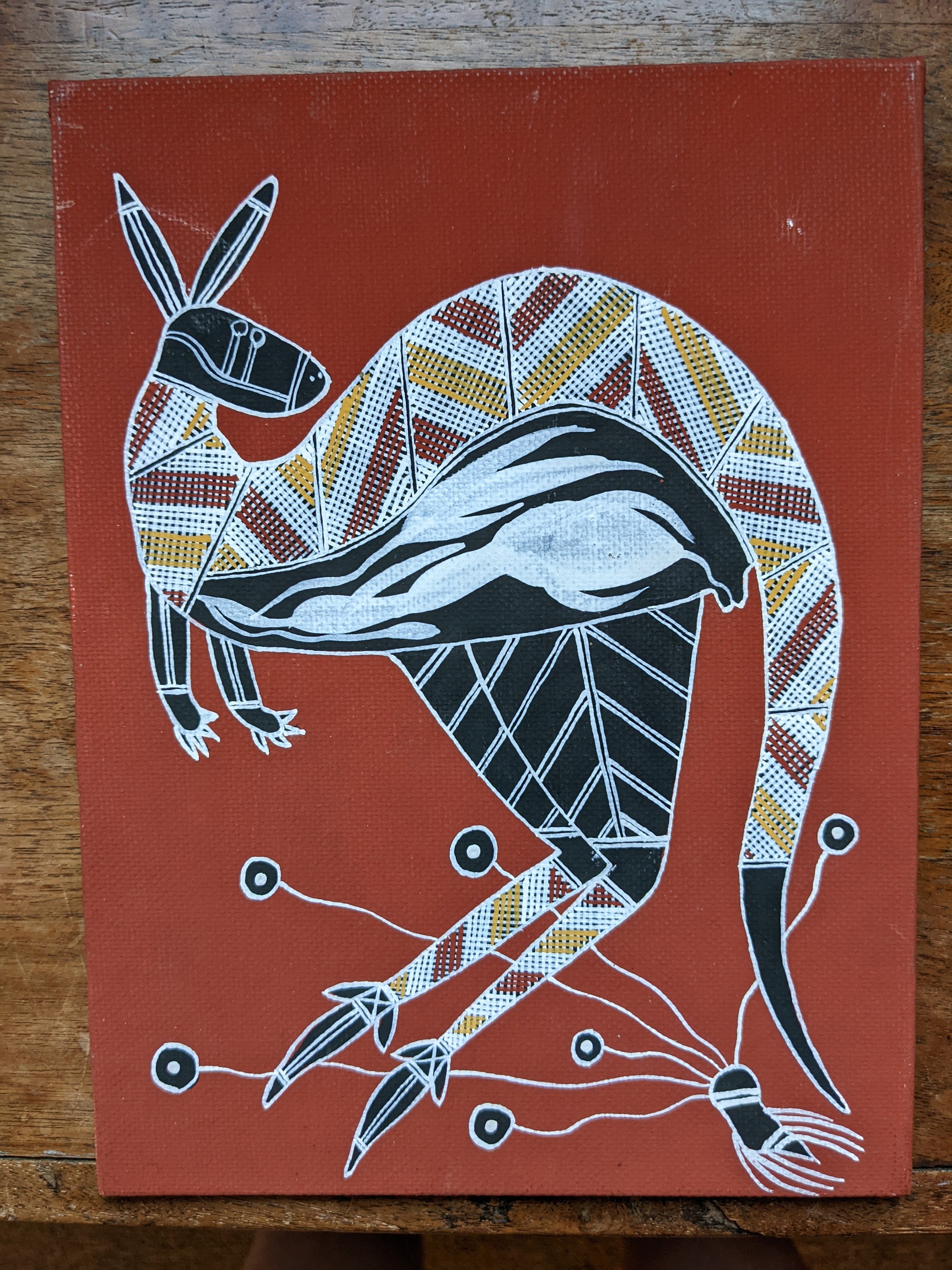 Australian Aboriginal Art Kangaroo