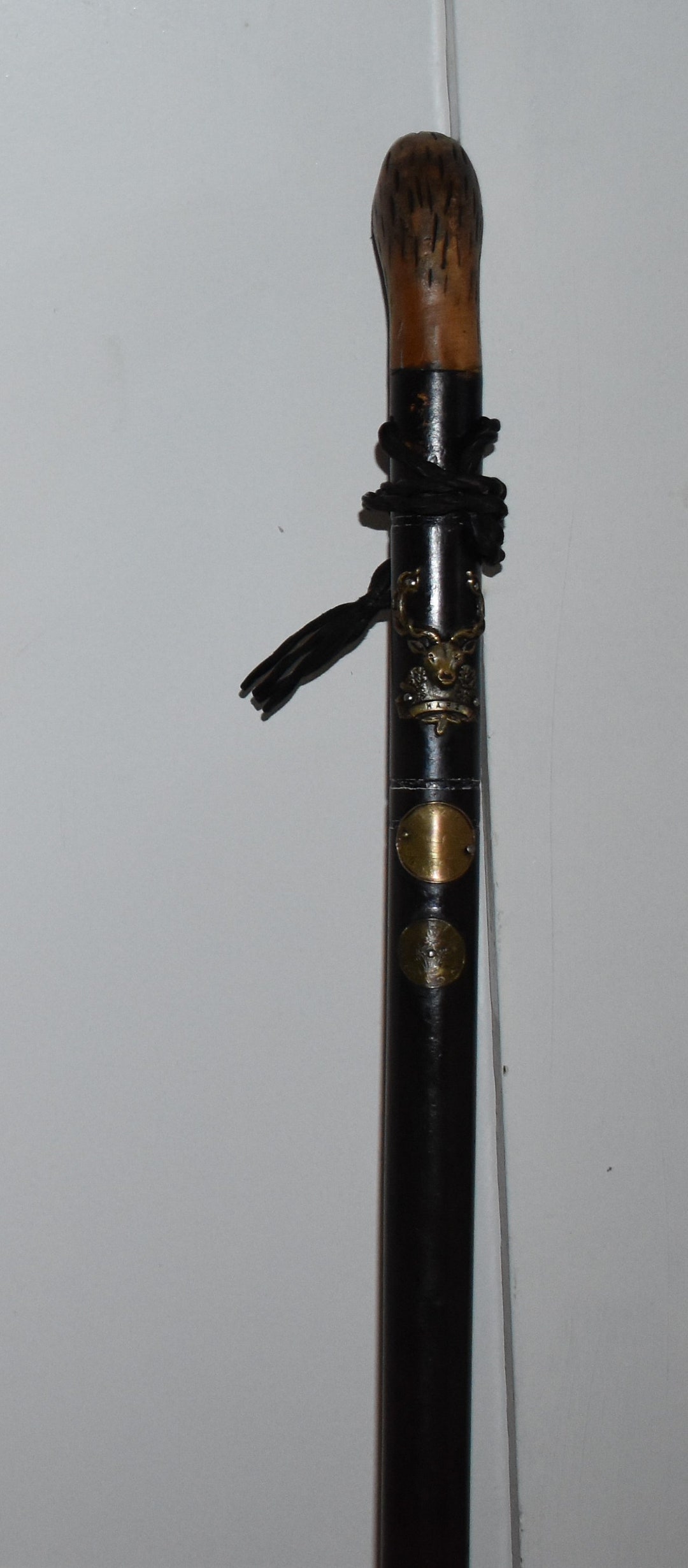 Hand Carved Eagle's Head on Strong Hardwood Cane. Made by an Unknown ...