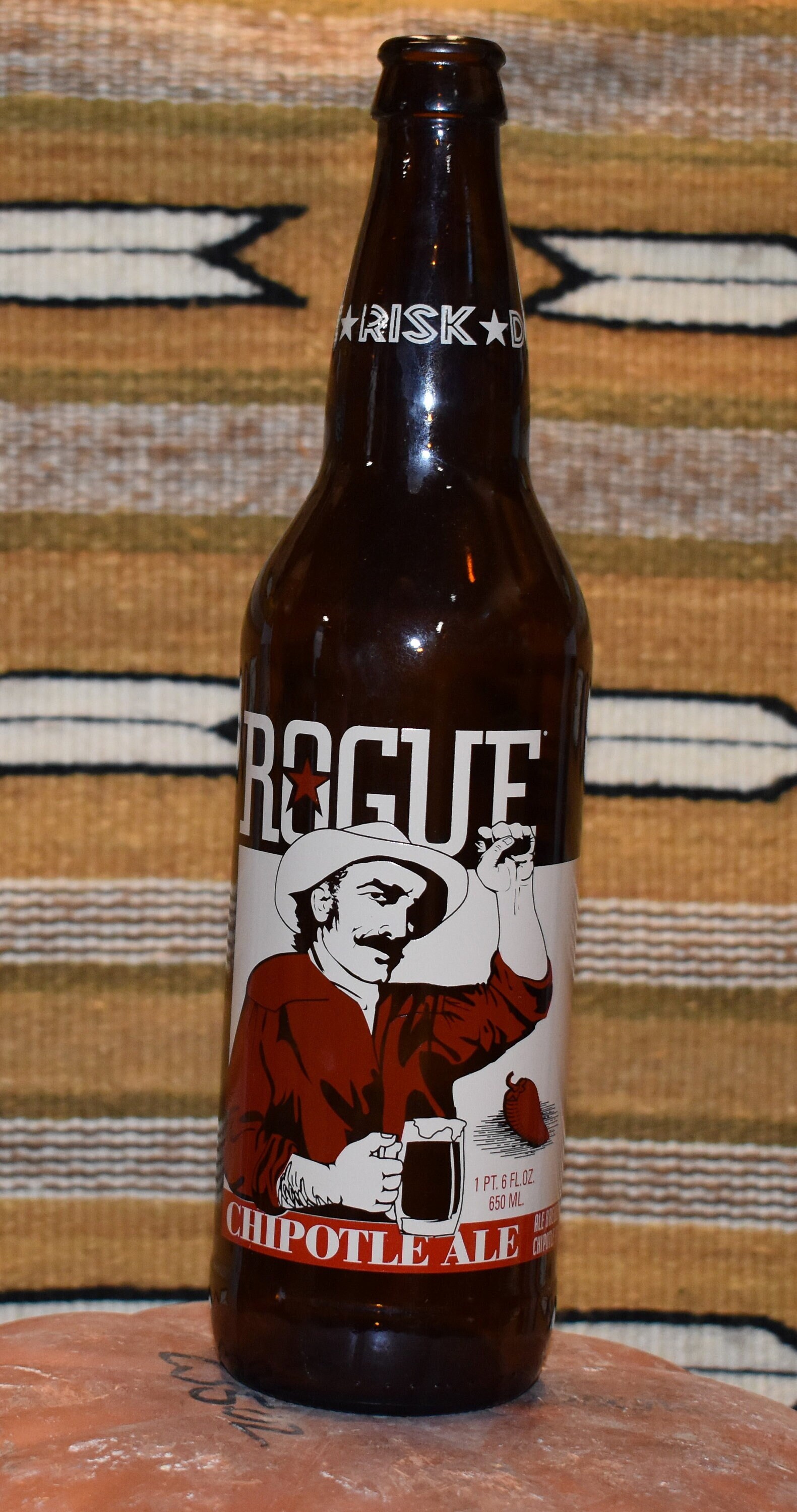 Decorative and Collectible Rogue Painted Beer Bottle - Etsy