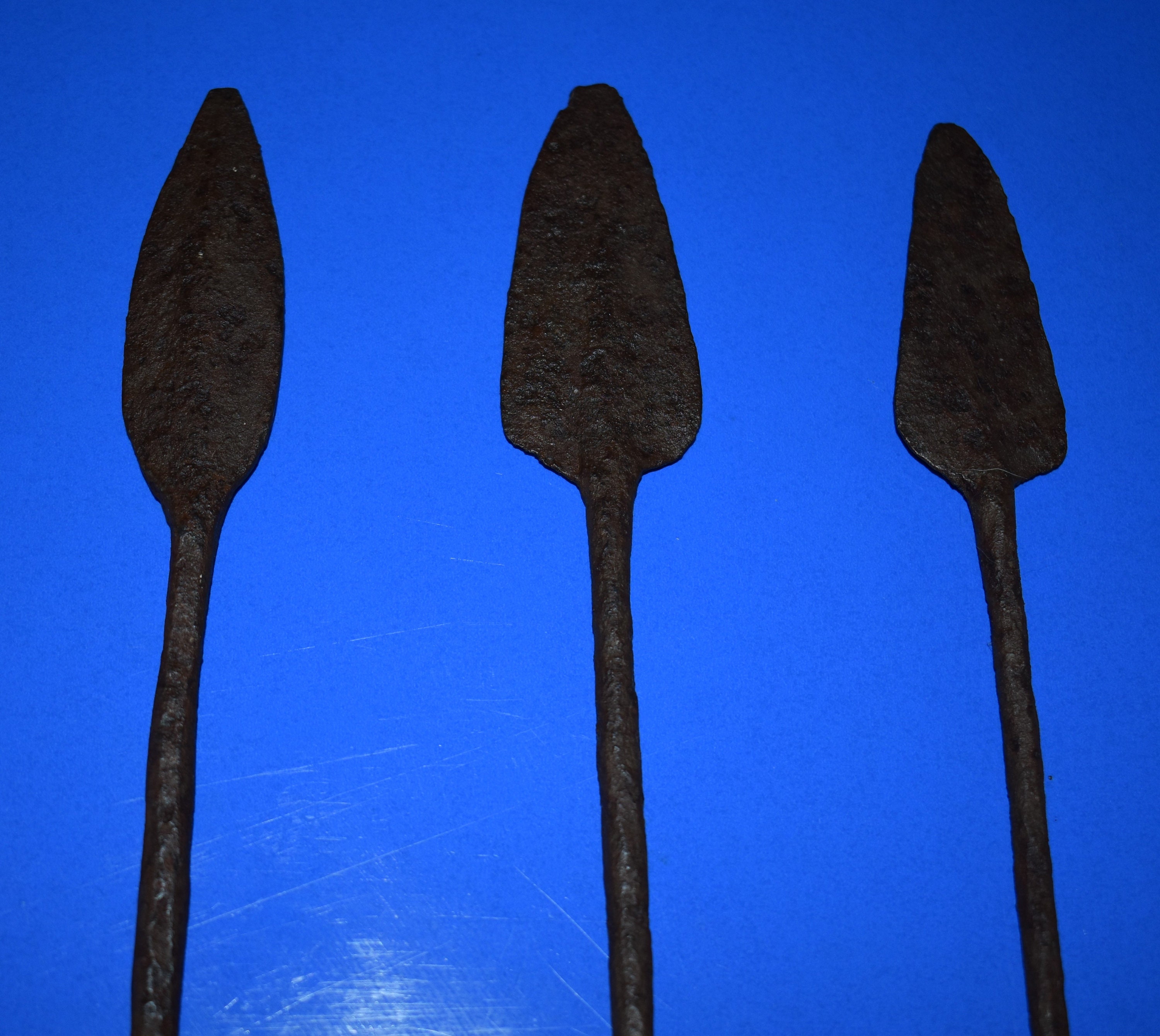 Three 800 Year-old Iron Age Bura Culture Spear Points. Very Old. Still ...