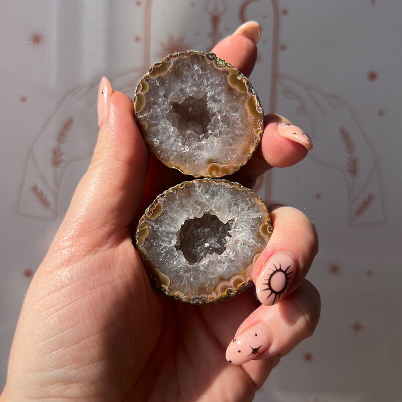 Agate Druzy Geode - Etsy