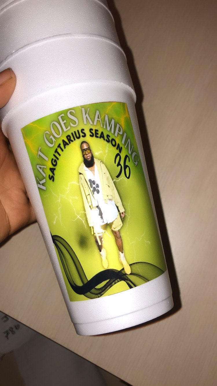 Styrofoam Cups Double Sided Both Sides of Cup Done - Etsy