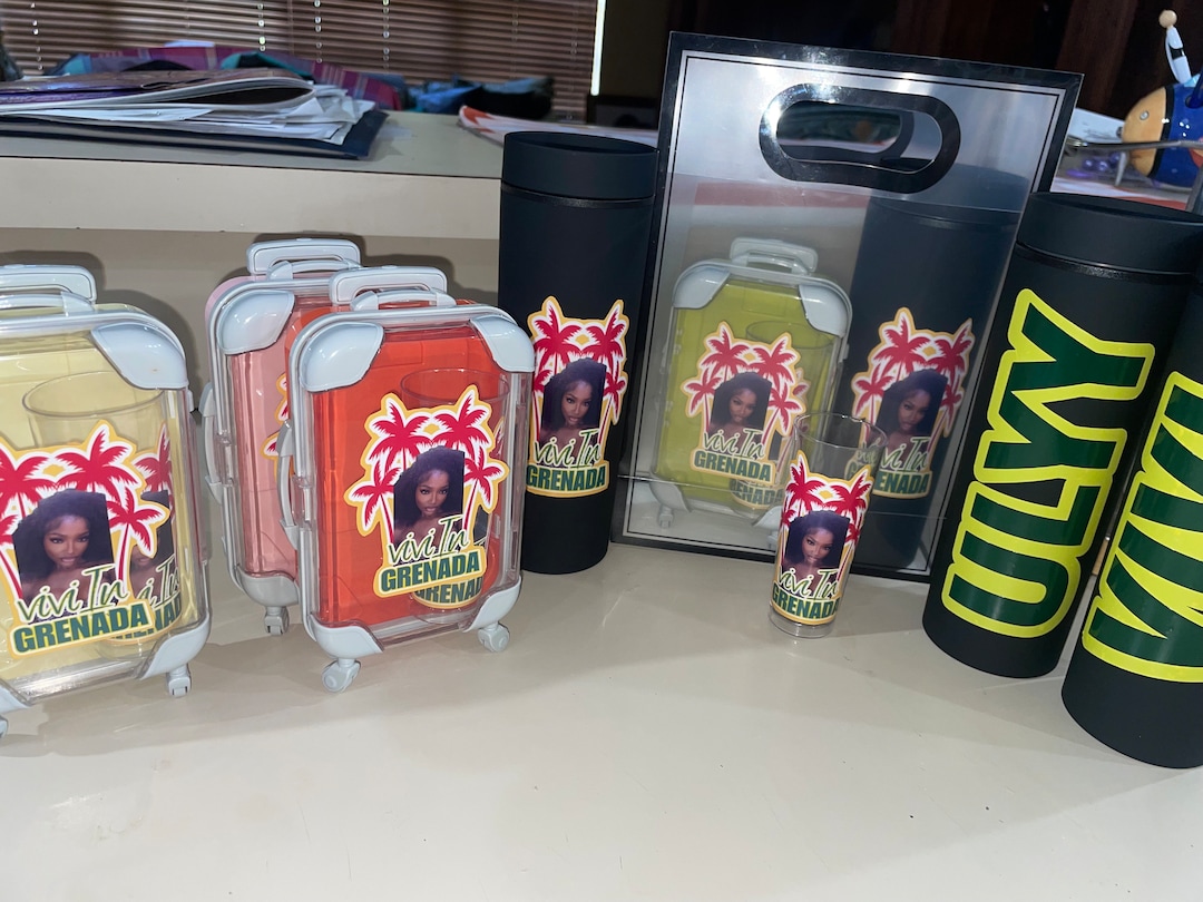 Trip Set| Vaction Package| Tumbler , Shot Cup , Mini Suitcase |trip ...