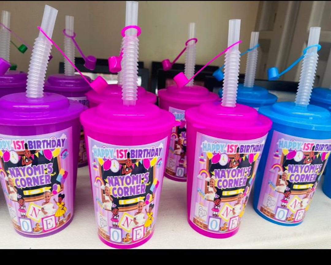 Kid Party Cup/ Kid Custom Party Cups/ Gracie Corners Cups Any Theme - Etsy