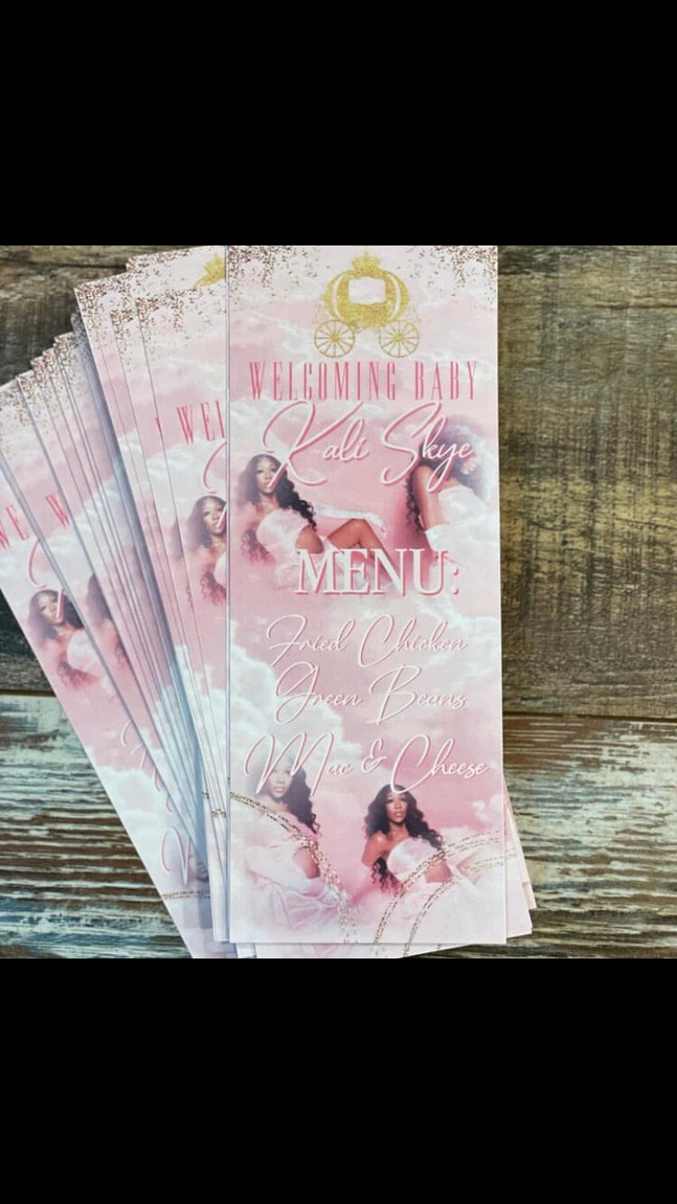 Charger Plates Insert/ Food Menu/ Custom Menus - Etsy