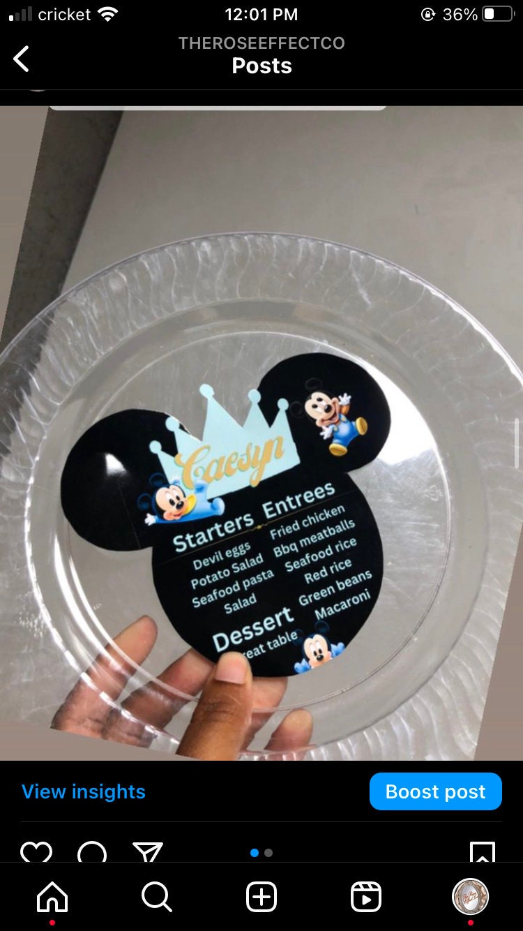 Charger Plates Insert/ Food Menu/ Custom Menus - Etsy