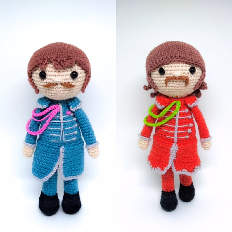 PDF: Pack the Beatles Amigurumi - Crochet Pattern by Pupi Popi *english ...