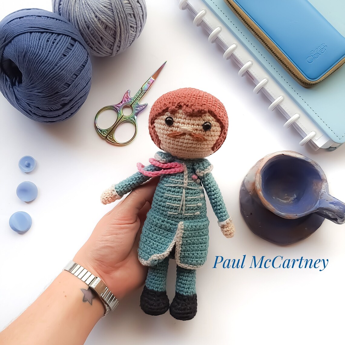 PDF: Pack the Beatles Amigurumi - Crochet Pattern by Pupi Popi *english ...