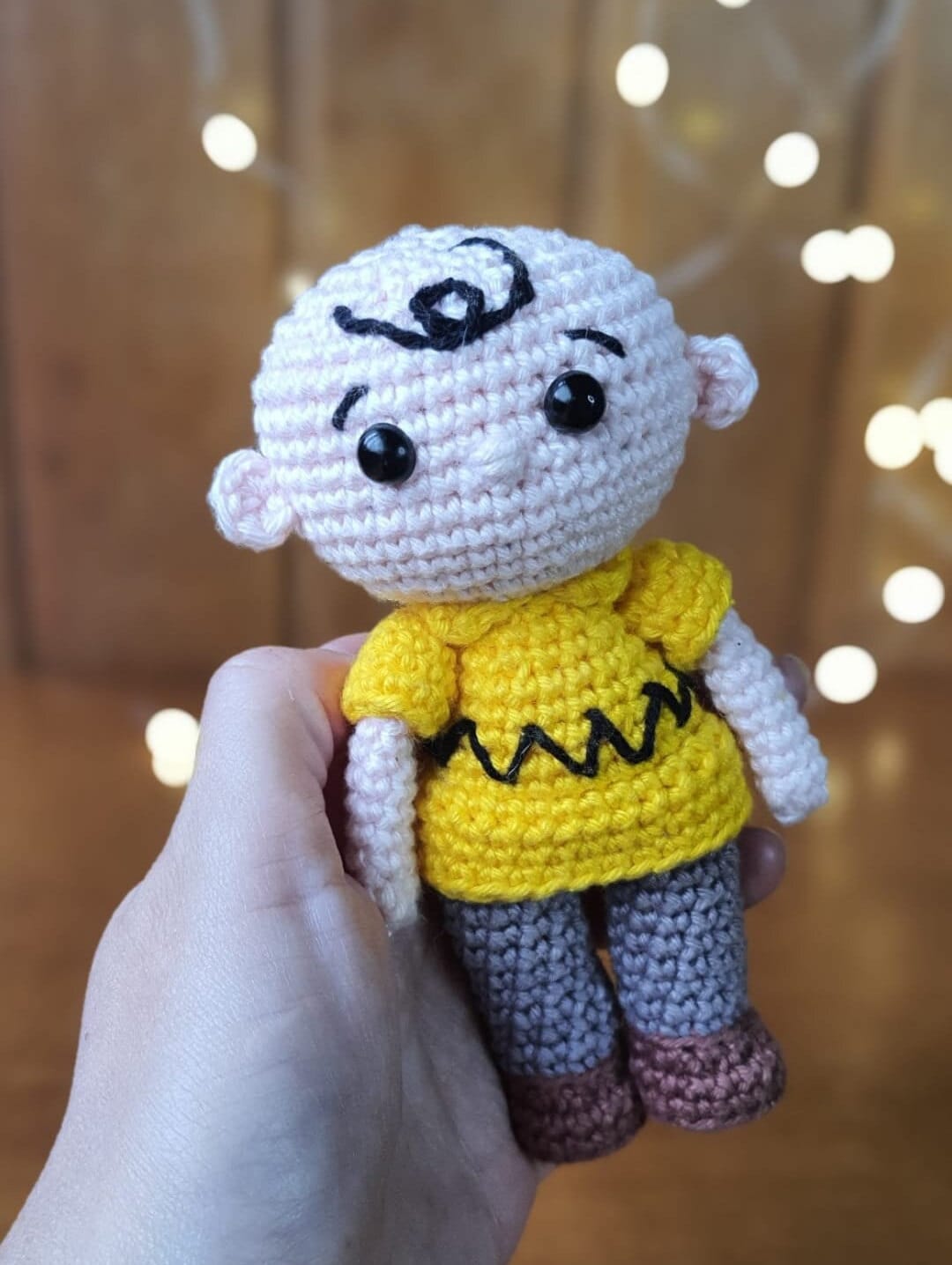 Charlie Brown Amigurumi Crochet Pattern by Pupi Popi english - Etsy