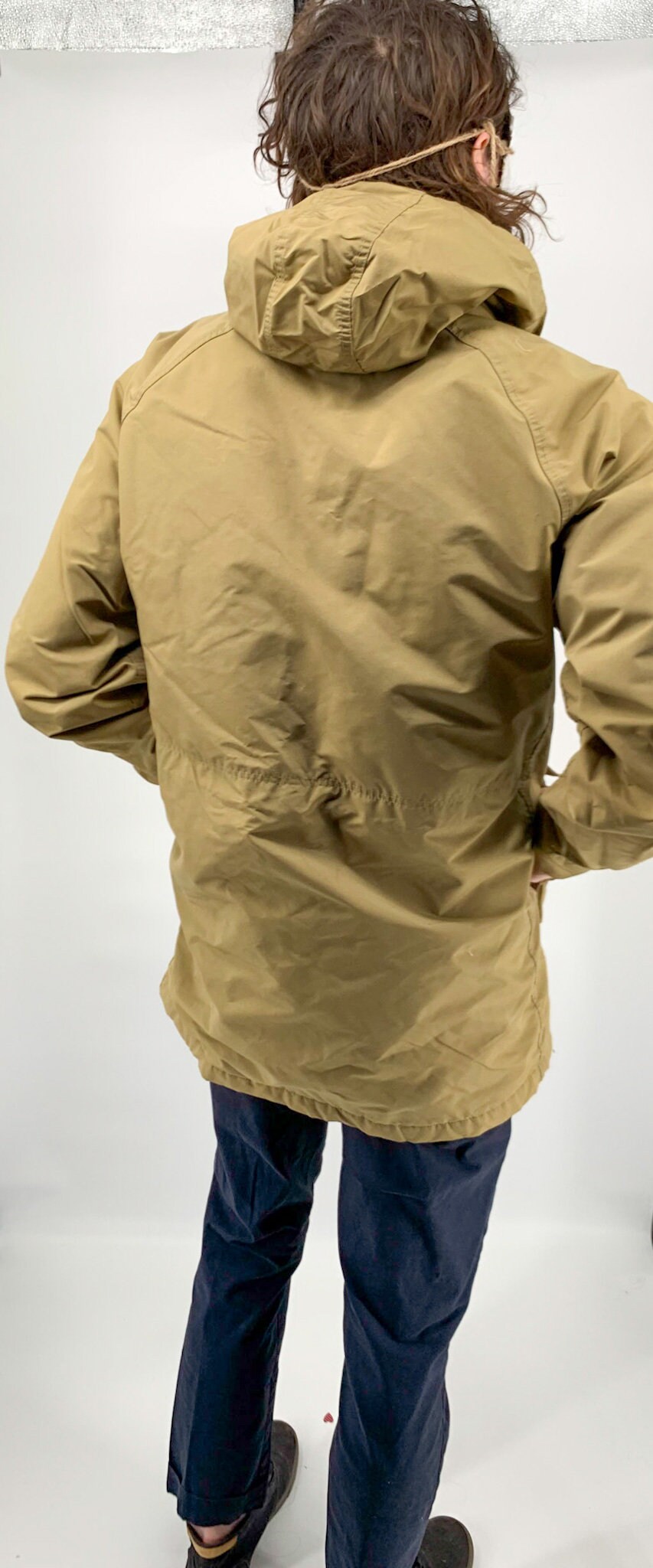 Vintage Woolrich Rain Jacket Beige With Brown Plaid Wool - Etsy