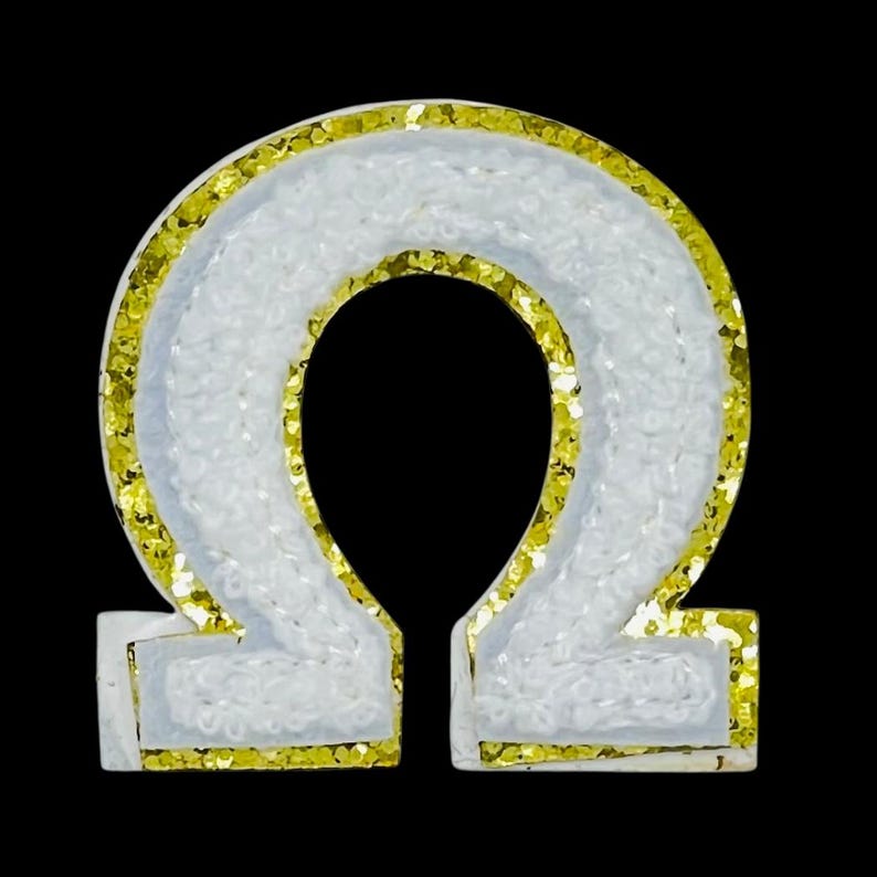 Greek Sequin Letter Patches - Etsy