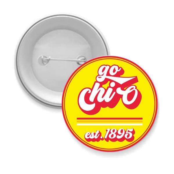 Sorority Pinback Buttons Go Sorority Design - Etsy