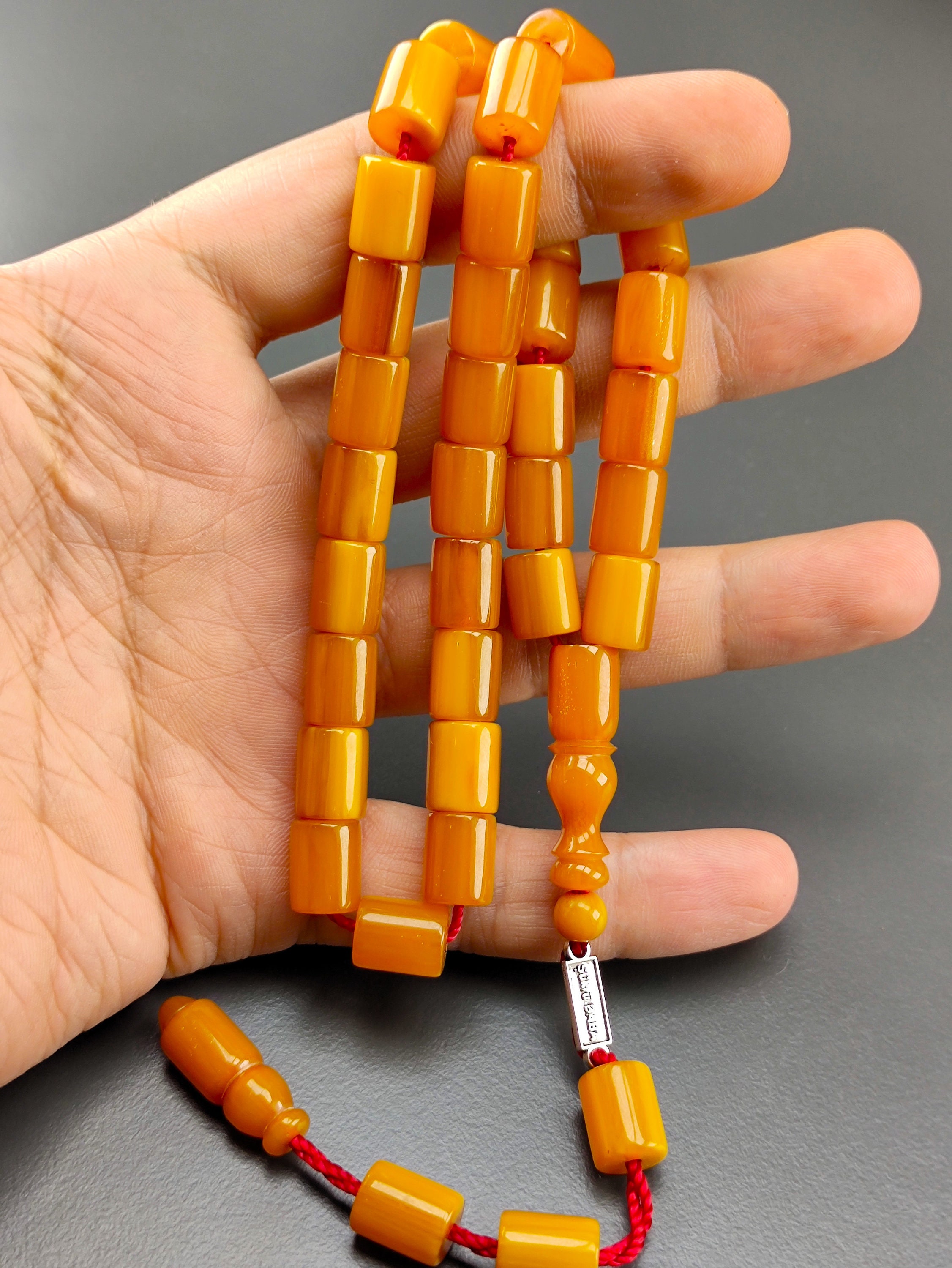 Faturan Amber Rosary, Bakelite Rosary, Muslim Rosary, Misbaha, Islamic ...