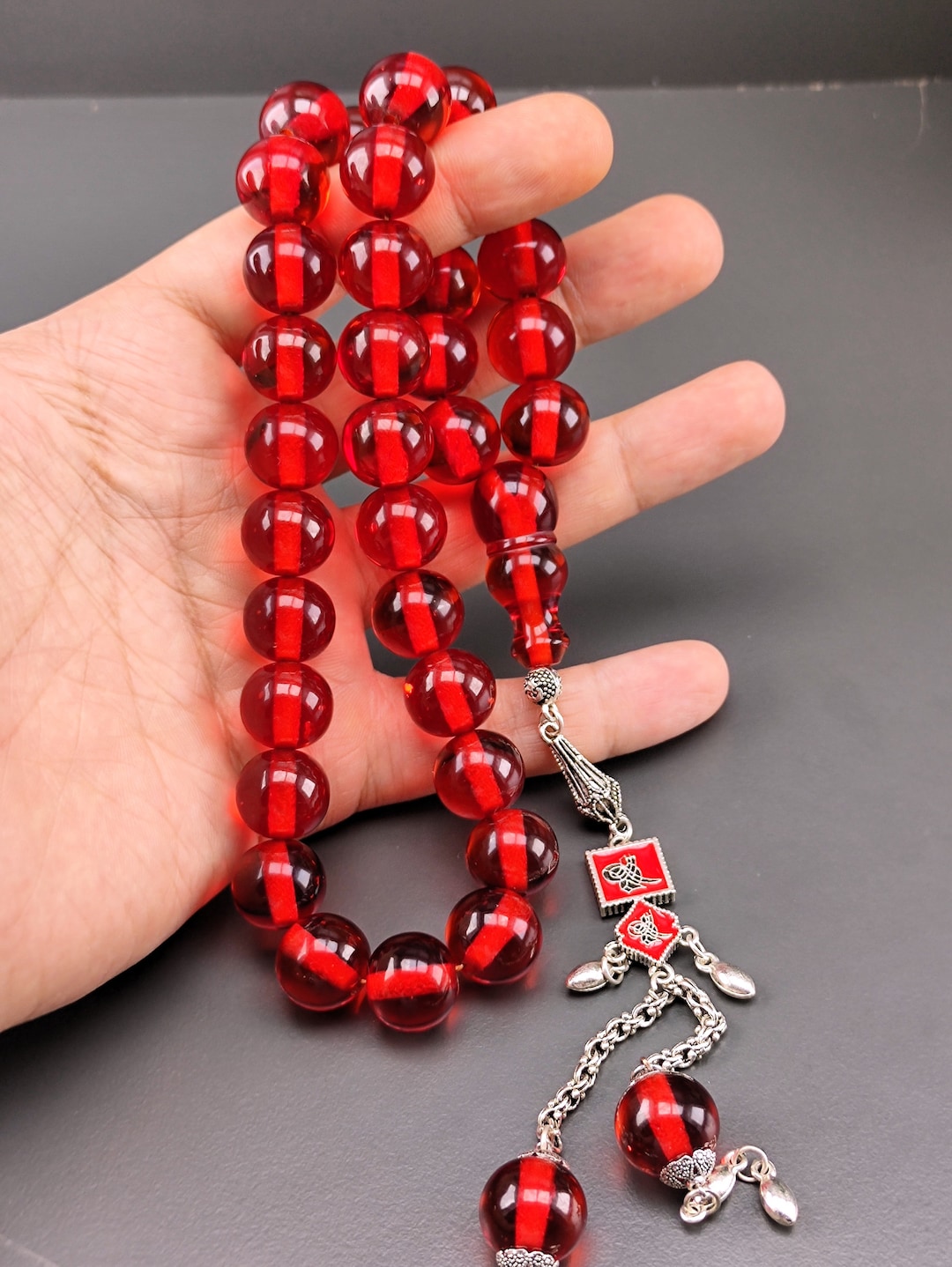 Faturan Amber Rosary, LARGE SİZE Rosary, Muslim Rosary, Misbaha ...