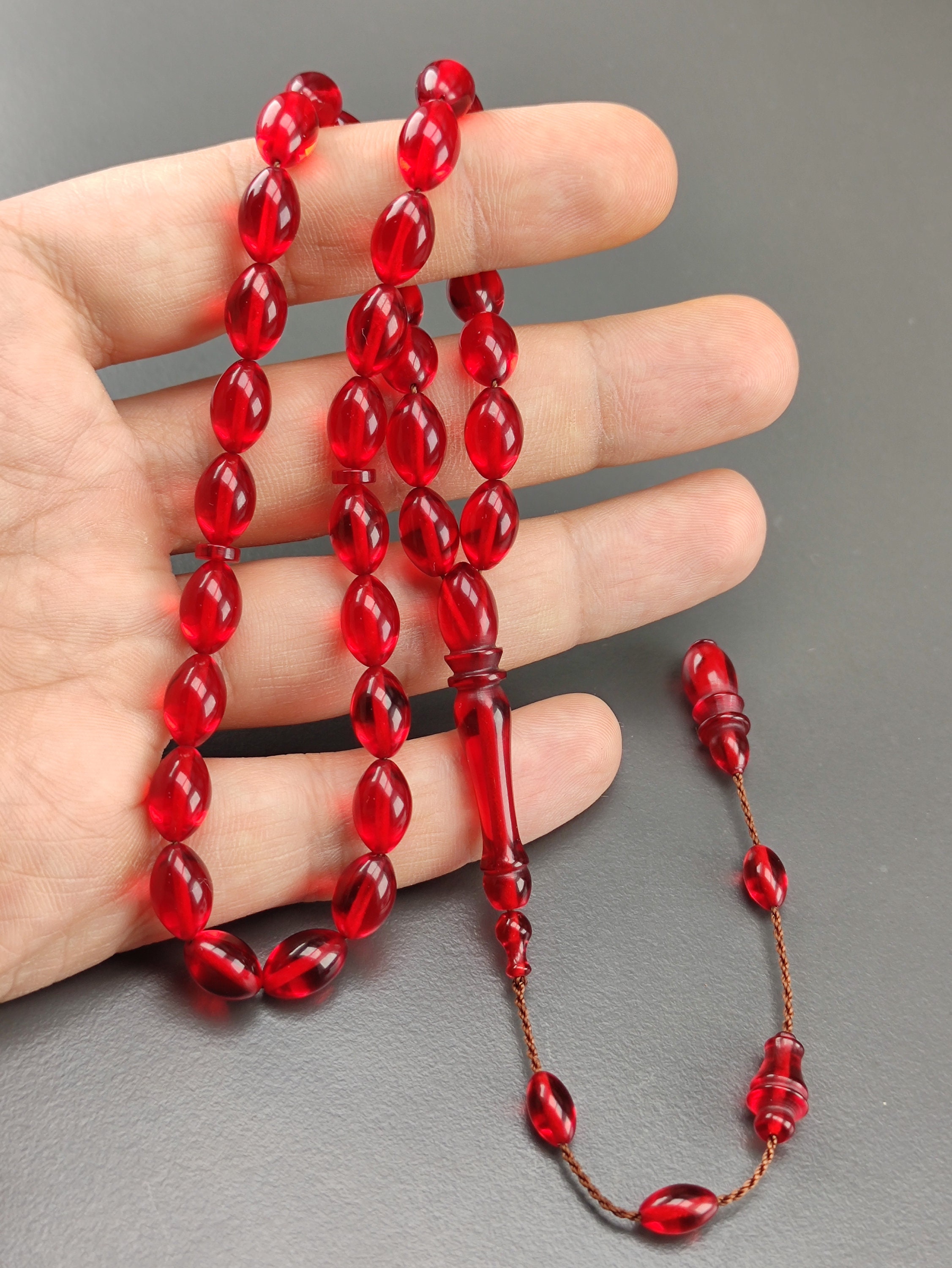 Faturan Amber Rosary, Bakelite Rosary, Muslim Rosary, Misbaha, Islamic ...