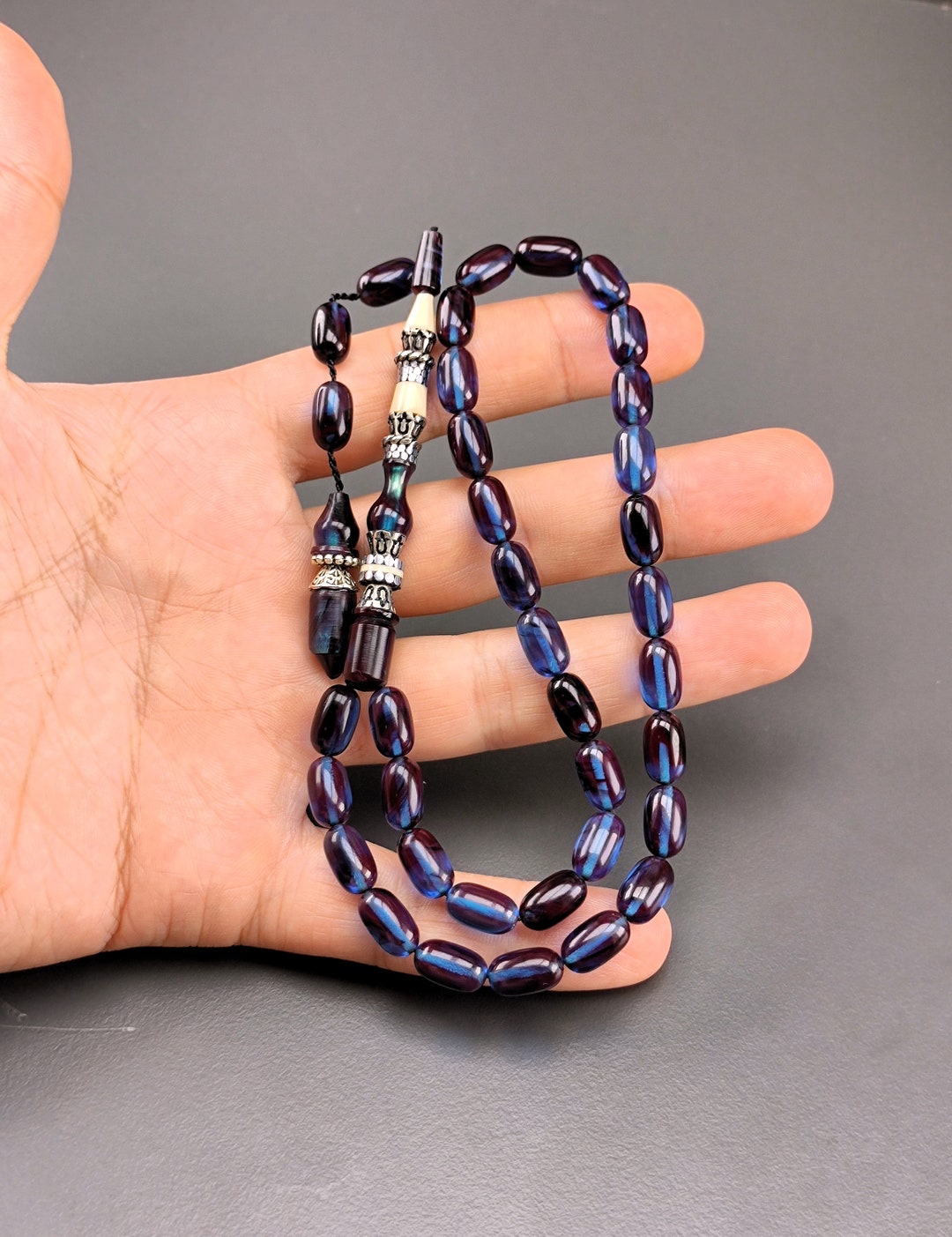 Faturan Amber Rosary, Bakelite Rosary, Muslim Rosary, Misbaha, Islamic ...