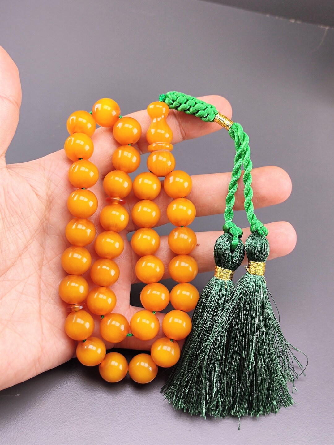 Faturan Amber Rosary, LARGE SİZE Rosary, Muslim Rosary, Misbaha ...