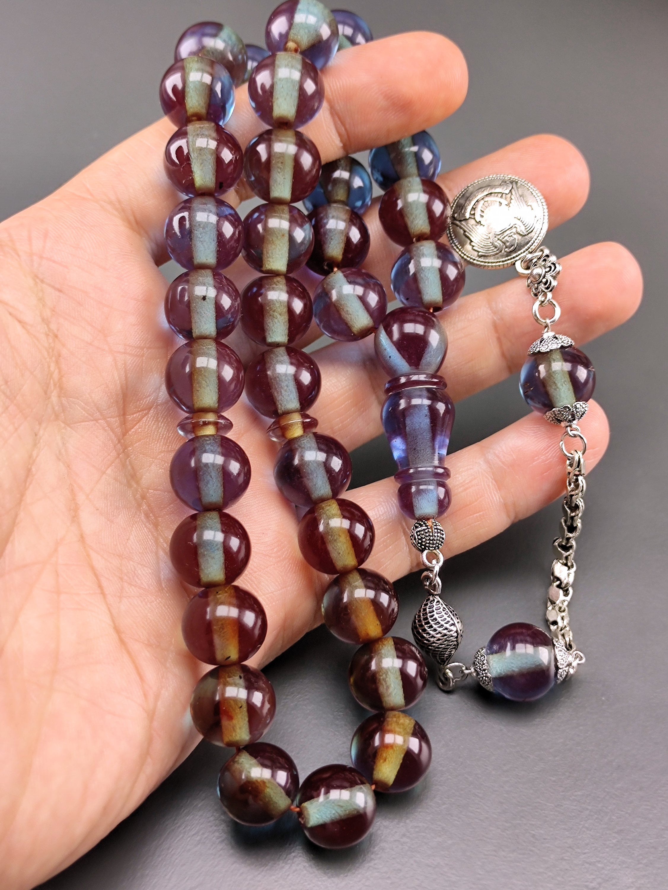 Faturan Amber Rosary, LARGE SİZE Rosary, Muslim Rosary, Misbaha ...