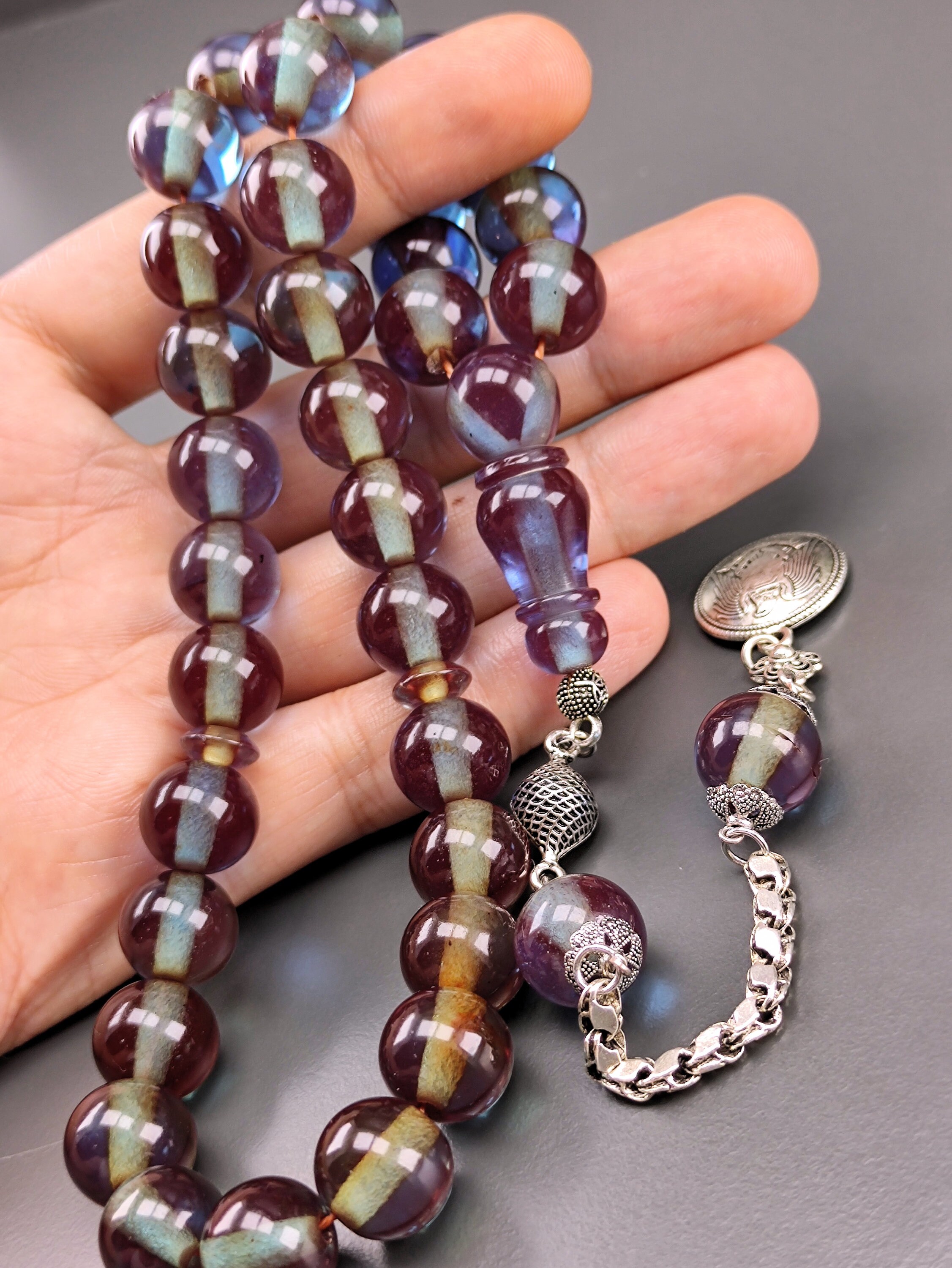 Faturan Amber Rosary, LARGE SİZE Rosary, Muslim Rosary, Misbaha ...