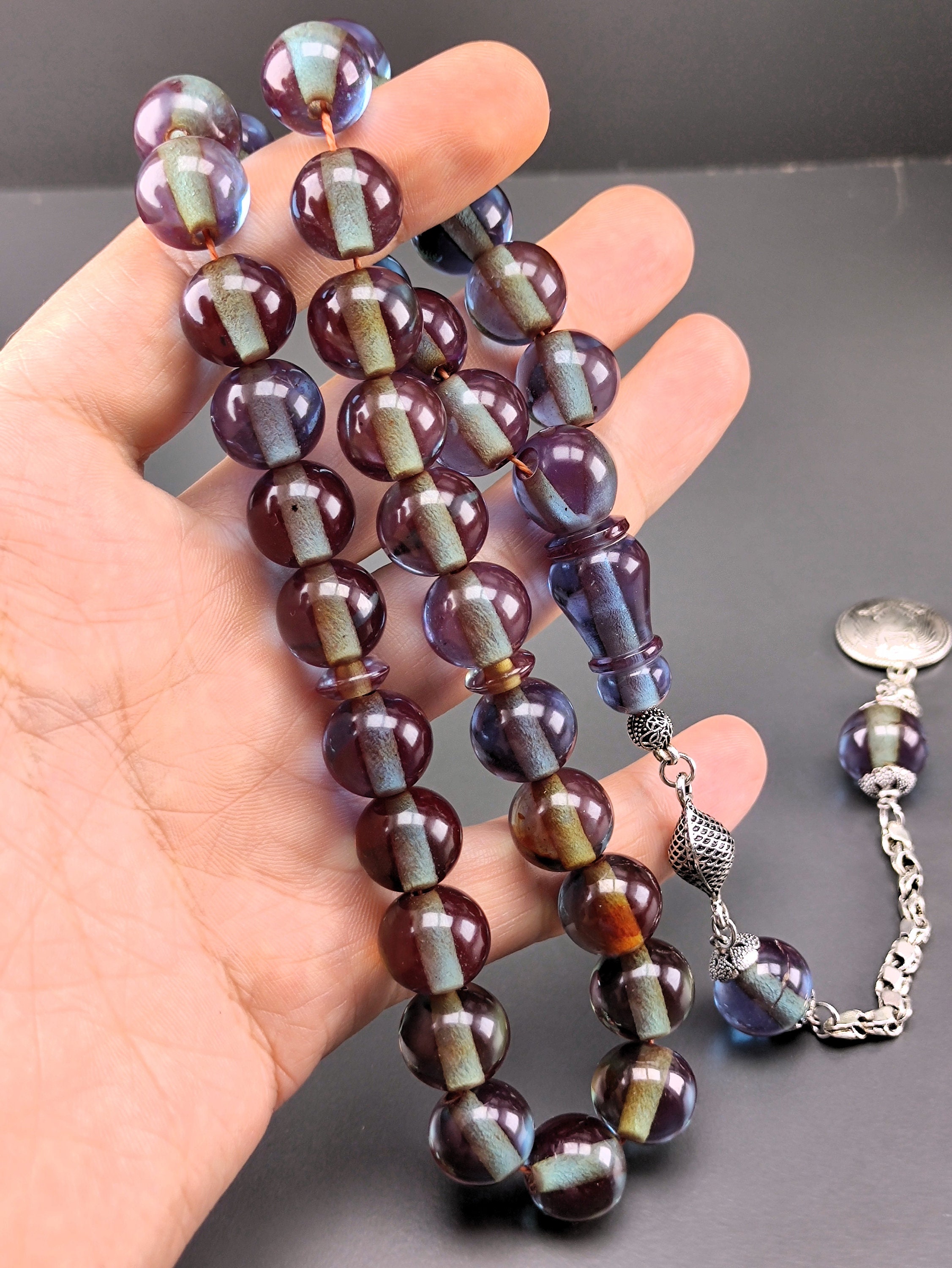 Faturan Amber Rosary, LARGE SİZE Rosary, Muslim Rosary, Misbaha ...