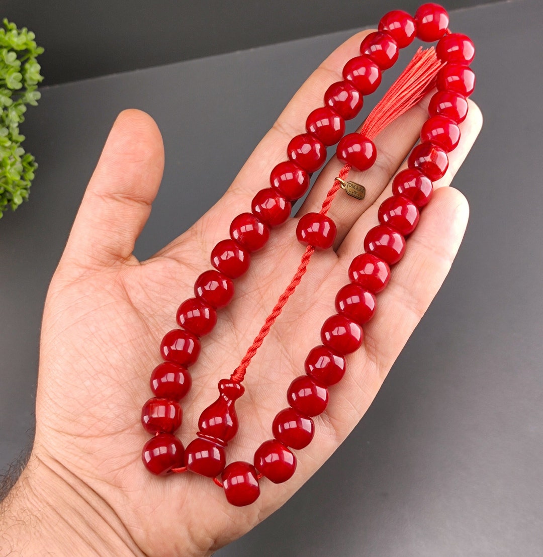 Faturan Amber Rosary, LARGE SİZE Rosary, Muslim Rosary, Misbaha ...