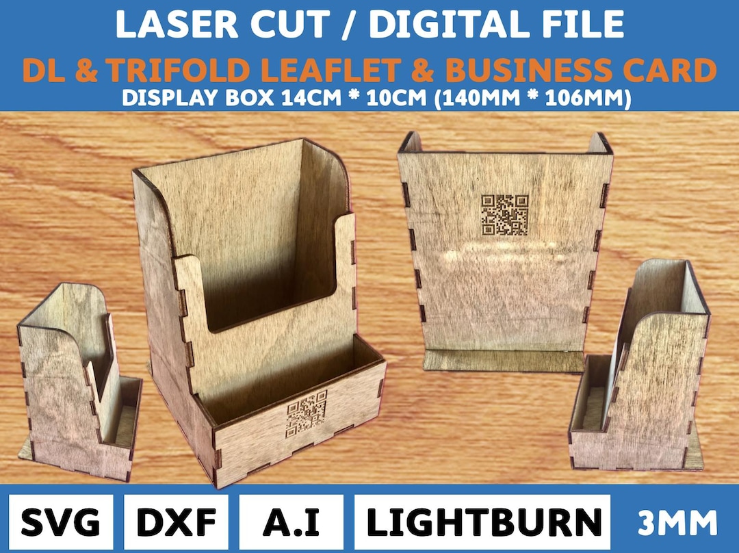 DL Display Stand and Trifold Leaflet & Business Card Display Holder and ...
