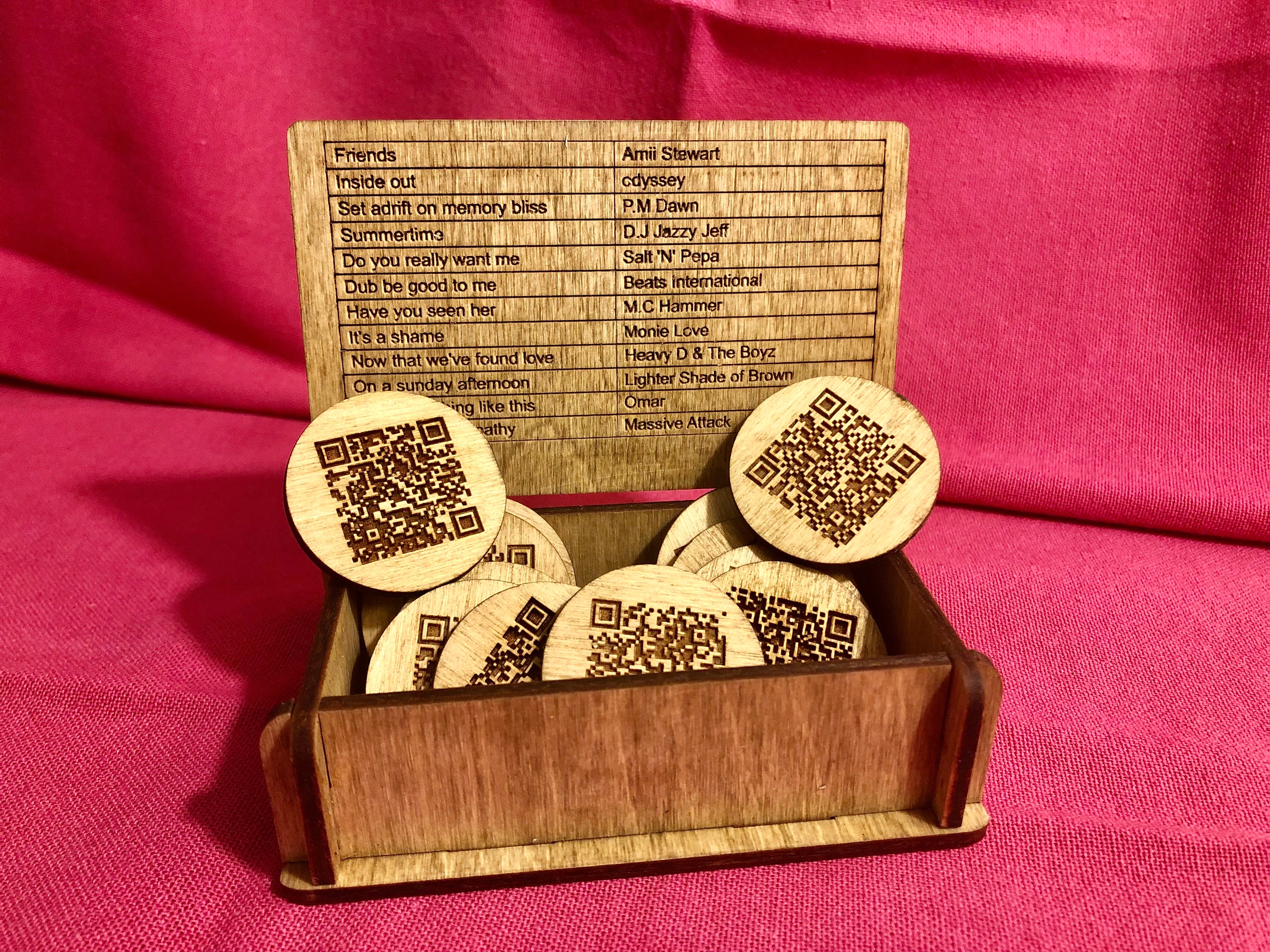 QR Turntable Box and Song List - DIGITAL FILE Version (svg, Dxf, Ai ...