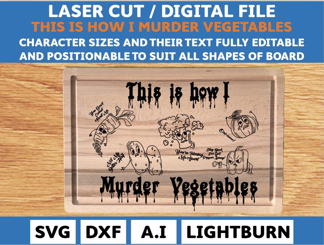 Vegetable Murder Board V2 - This is How I Murder Vegetables DIGITAL ...