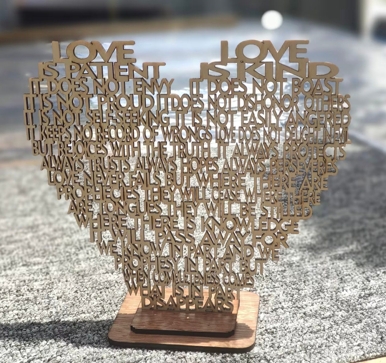 Love Heart Words as a Frame - Etsy