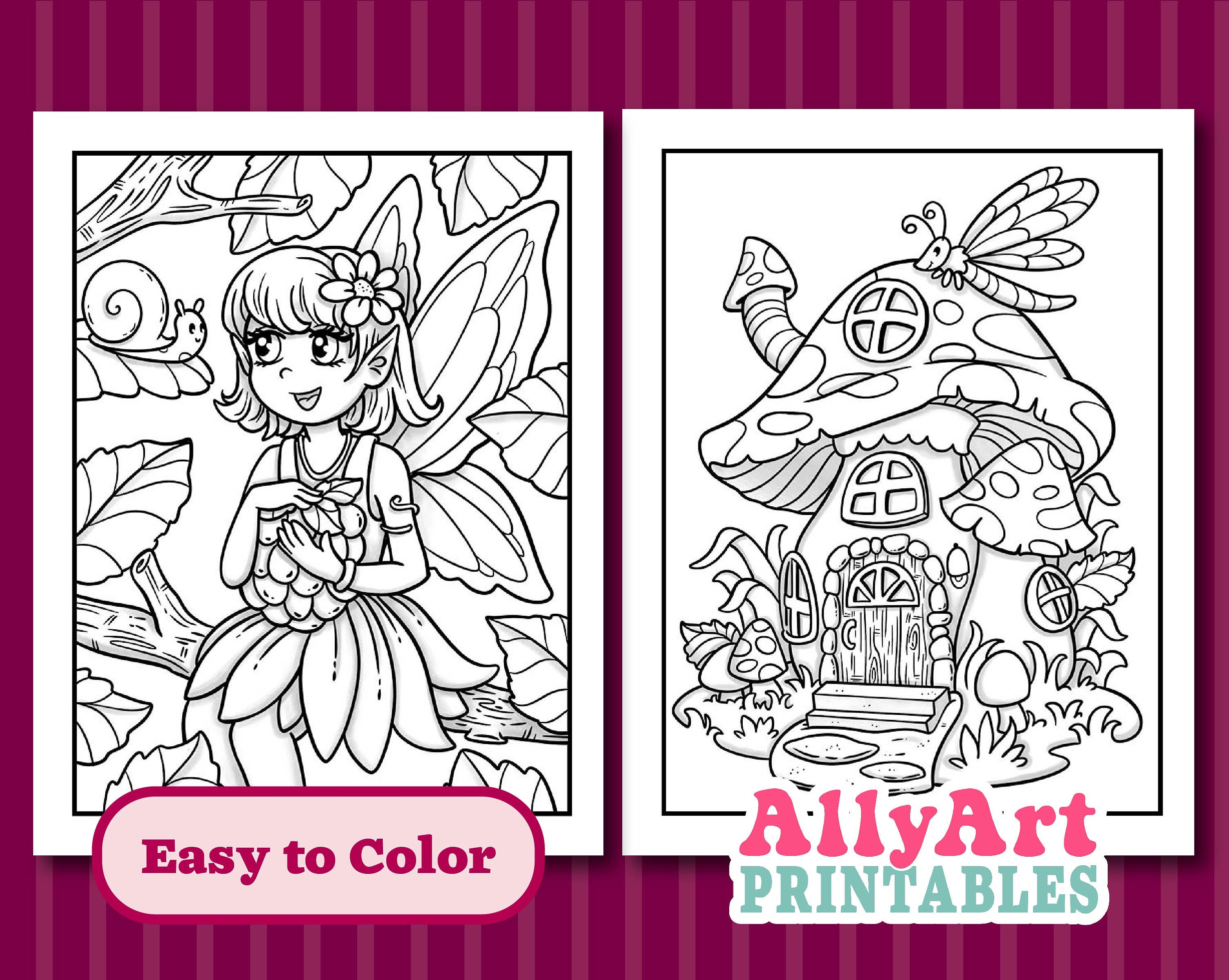 Magical Coloring Pages Fantasy Digital Art Coloring Page Download ...