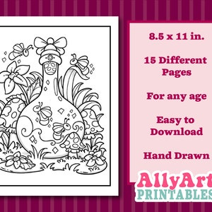 Magical Coloring Pages - Fantasy Digital Art - Coloring Page Download ...