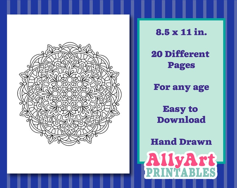 Color by Number Mandalas Mandala Pattern Pages to Color Digital ...
