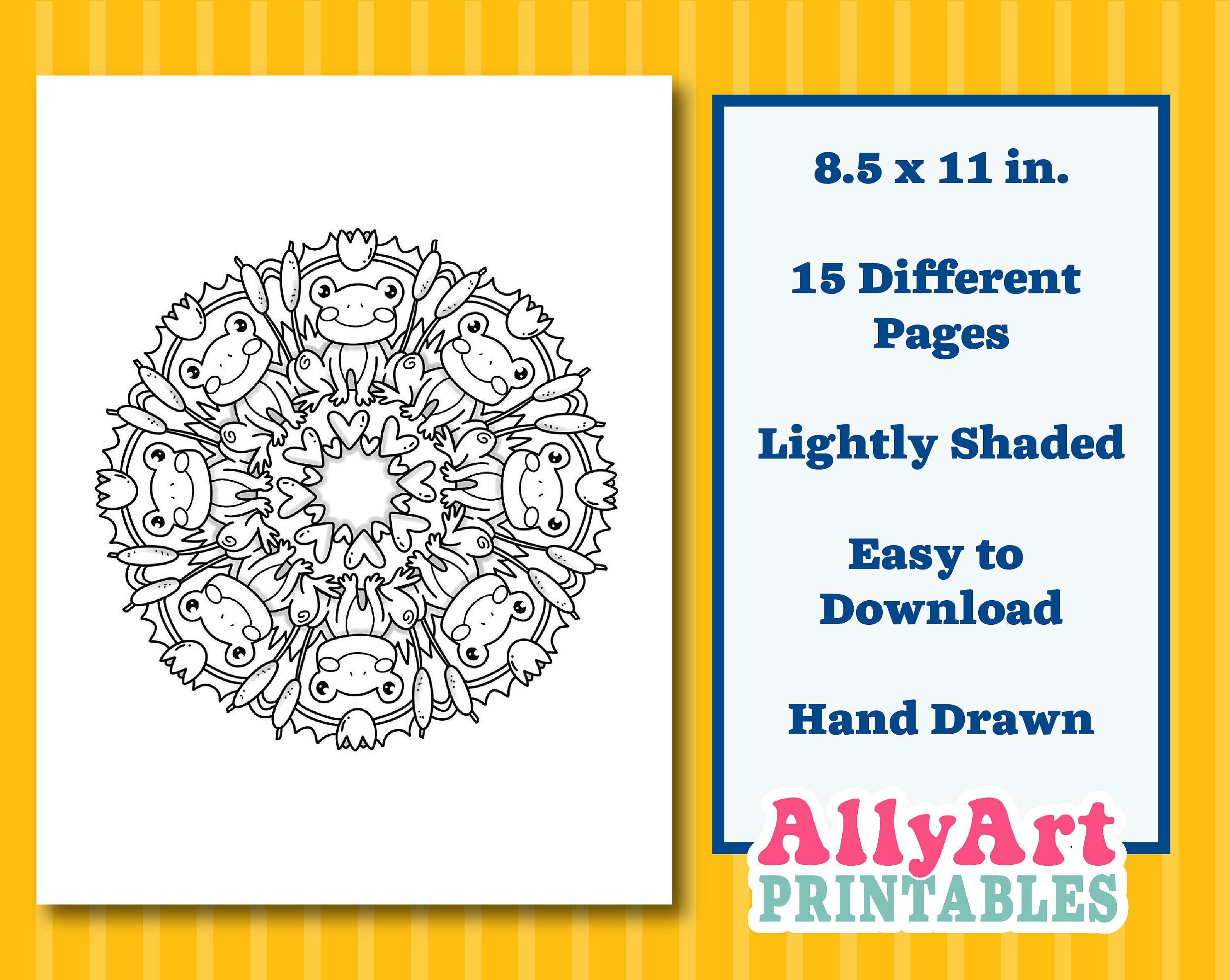 Spring Mandalas Coloring Pages, Coloring Pages for Adults and Kids ...