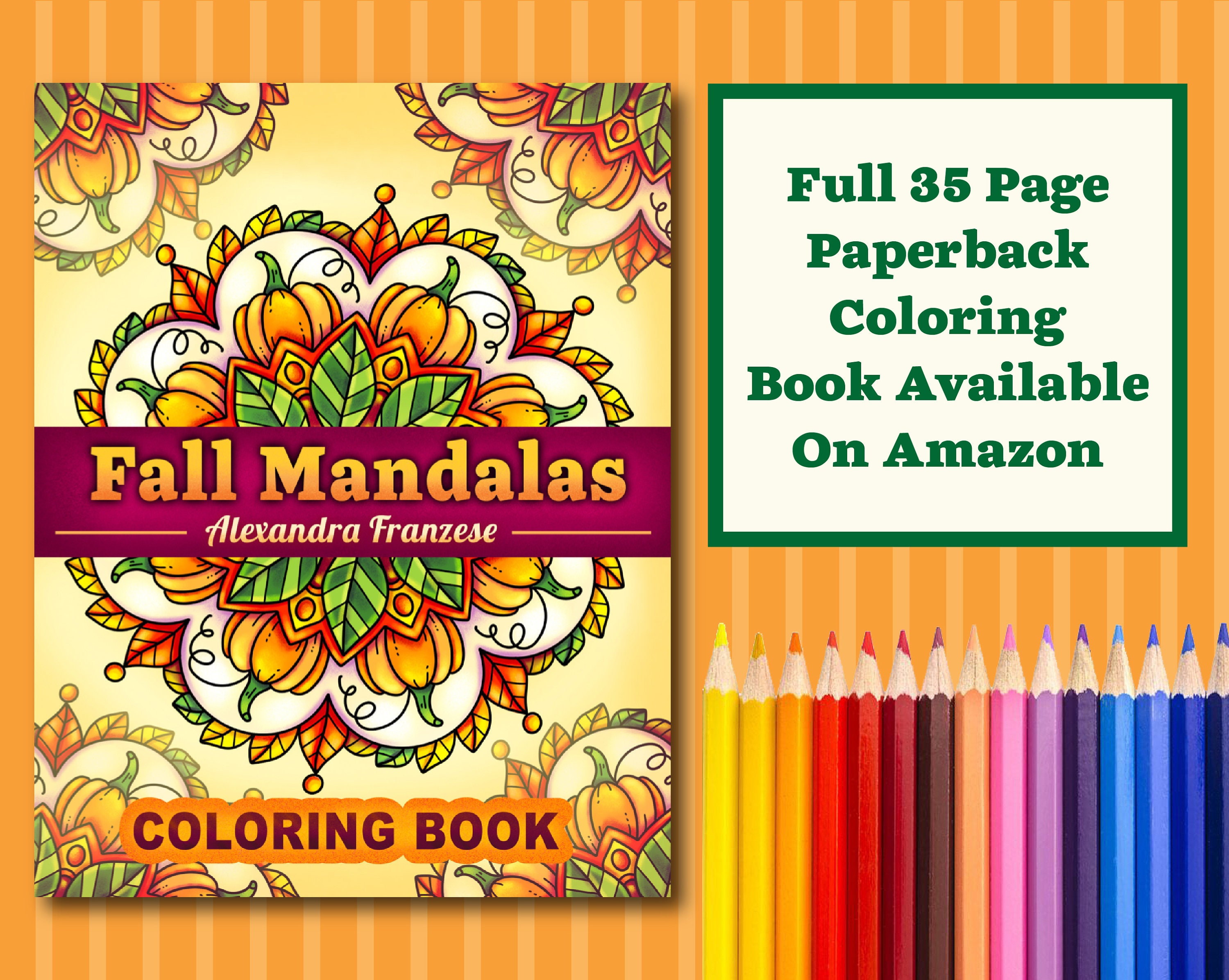 Fall Mandalas Coloring Pages Fall Coloring Imprimible - Etsy México
