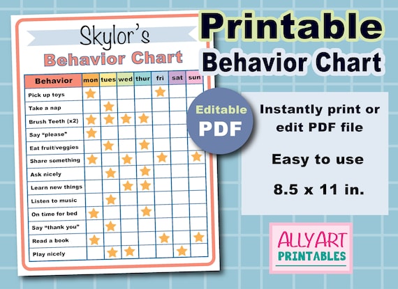 6 Behavior Chart Templates Pdf Doc Free Premium