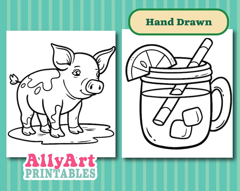 Easy Country Coloring Pages Bold Line Coloring Pages for Seniors and ...