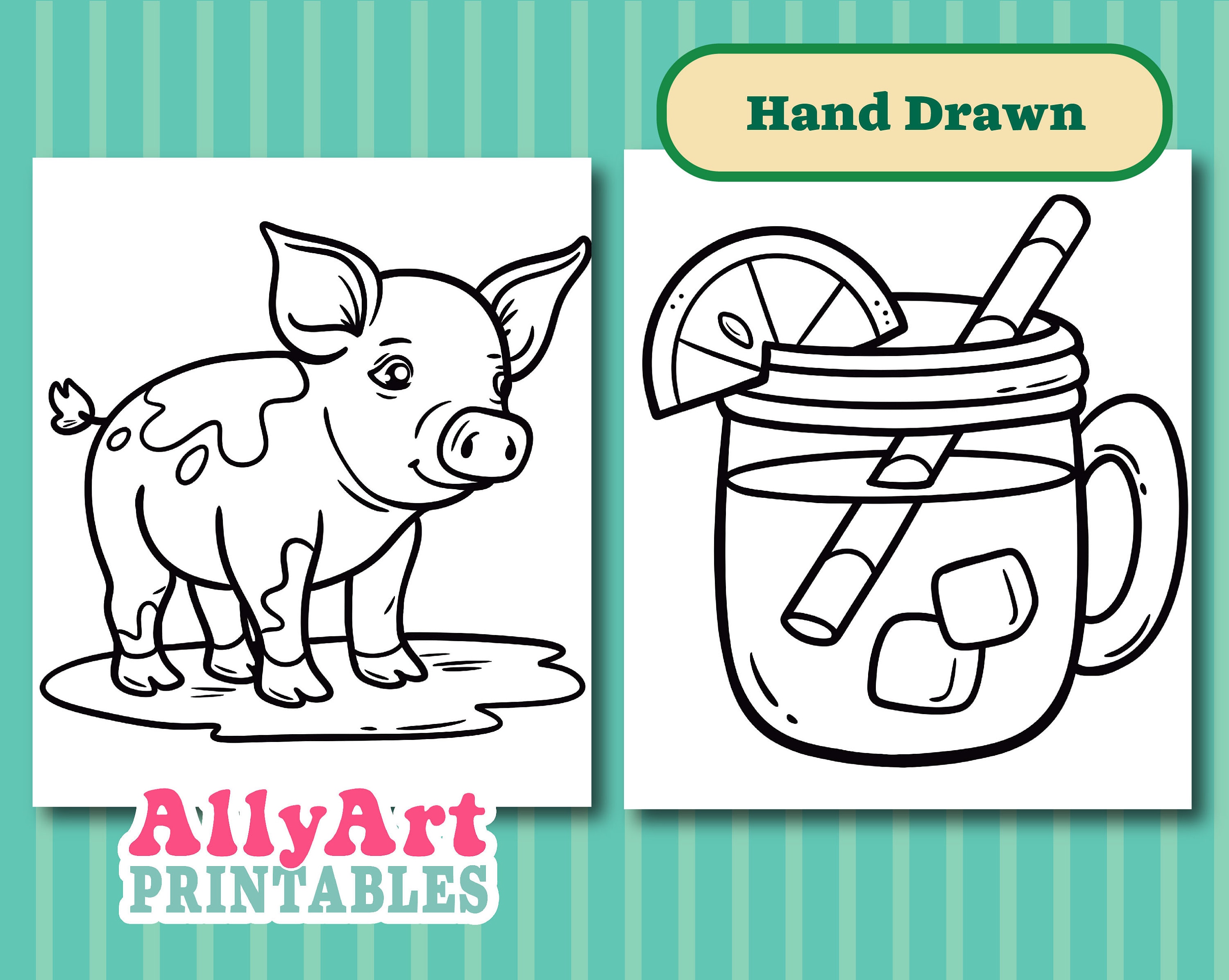 Easy Country Coloring Pages - Bold Line Coloring Pages - for Seniors ...