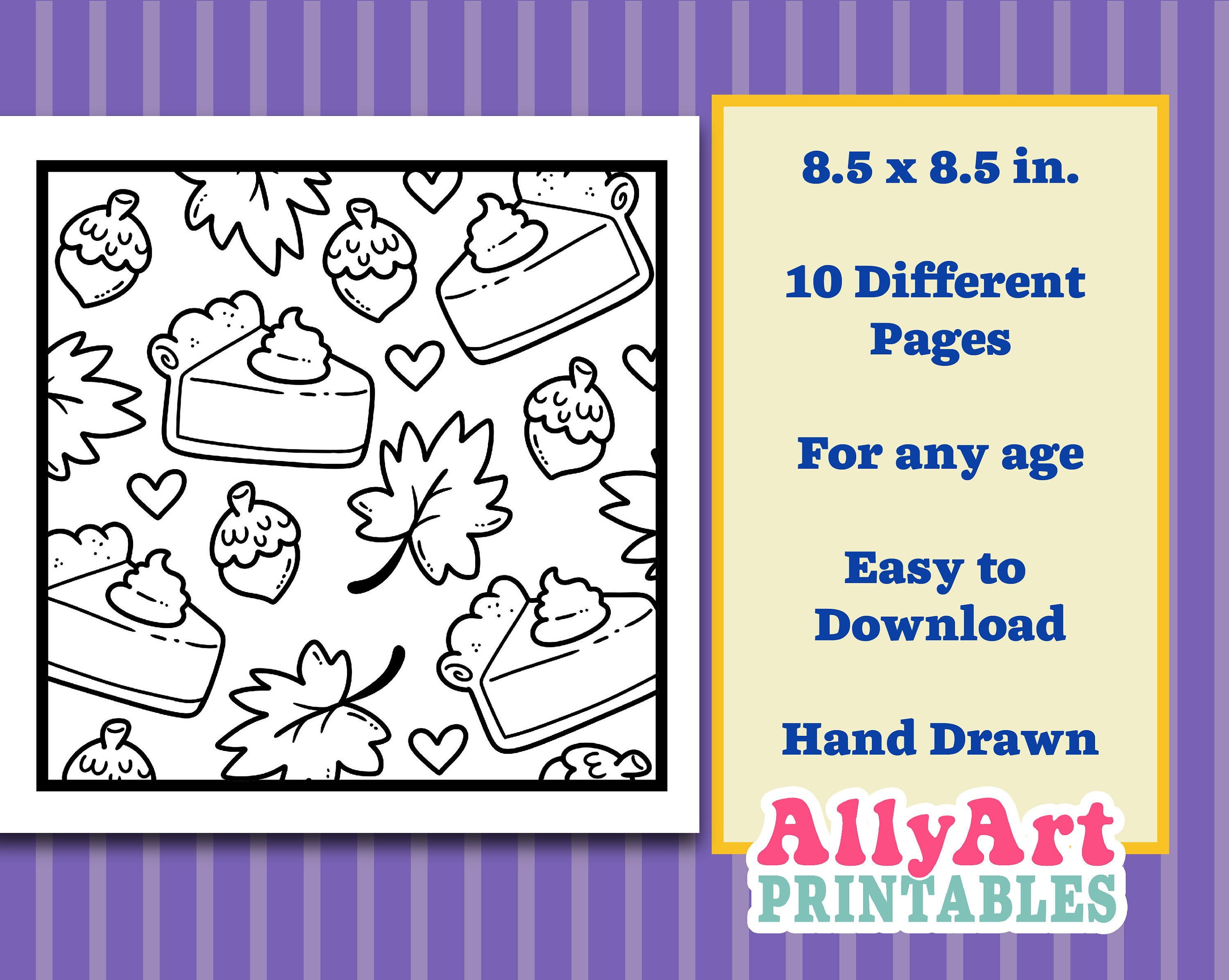 Fall Patterns Coloring Pages - Easy Patterns to Color - Printable ...