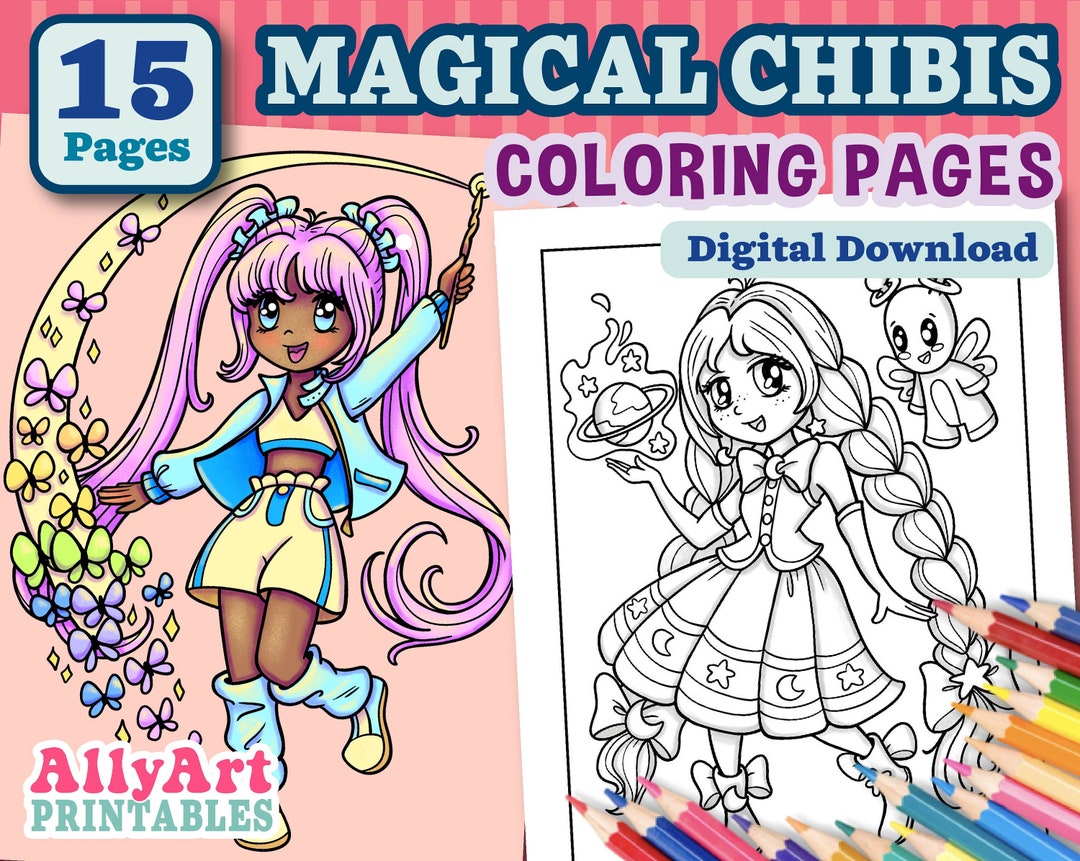 Magical Chibi Coloring Pages - Anime Coloring Pages - Coloring Page ...
