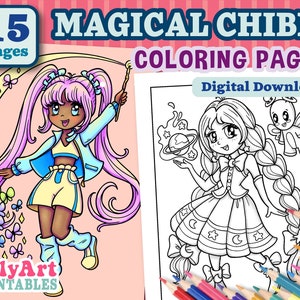 Magical Chibi Coloring Pages - Anime Coloring Pages - Coloring Page ...