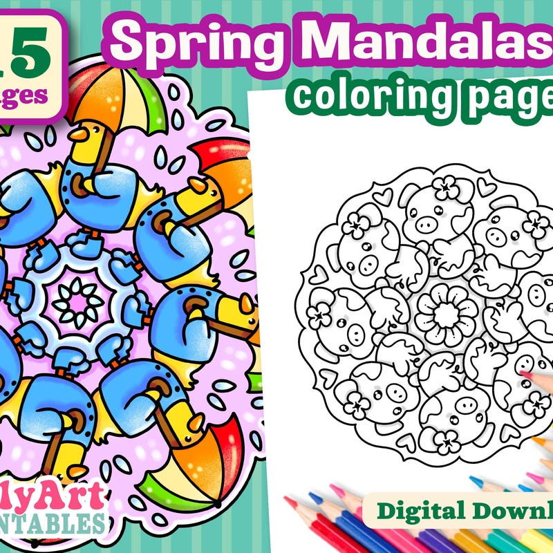 Mandala Coloring Page - Etsy