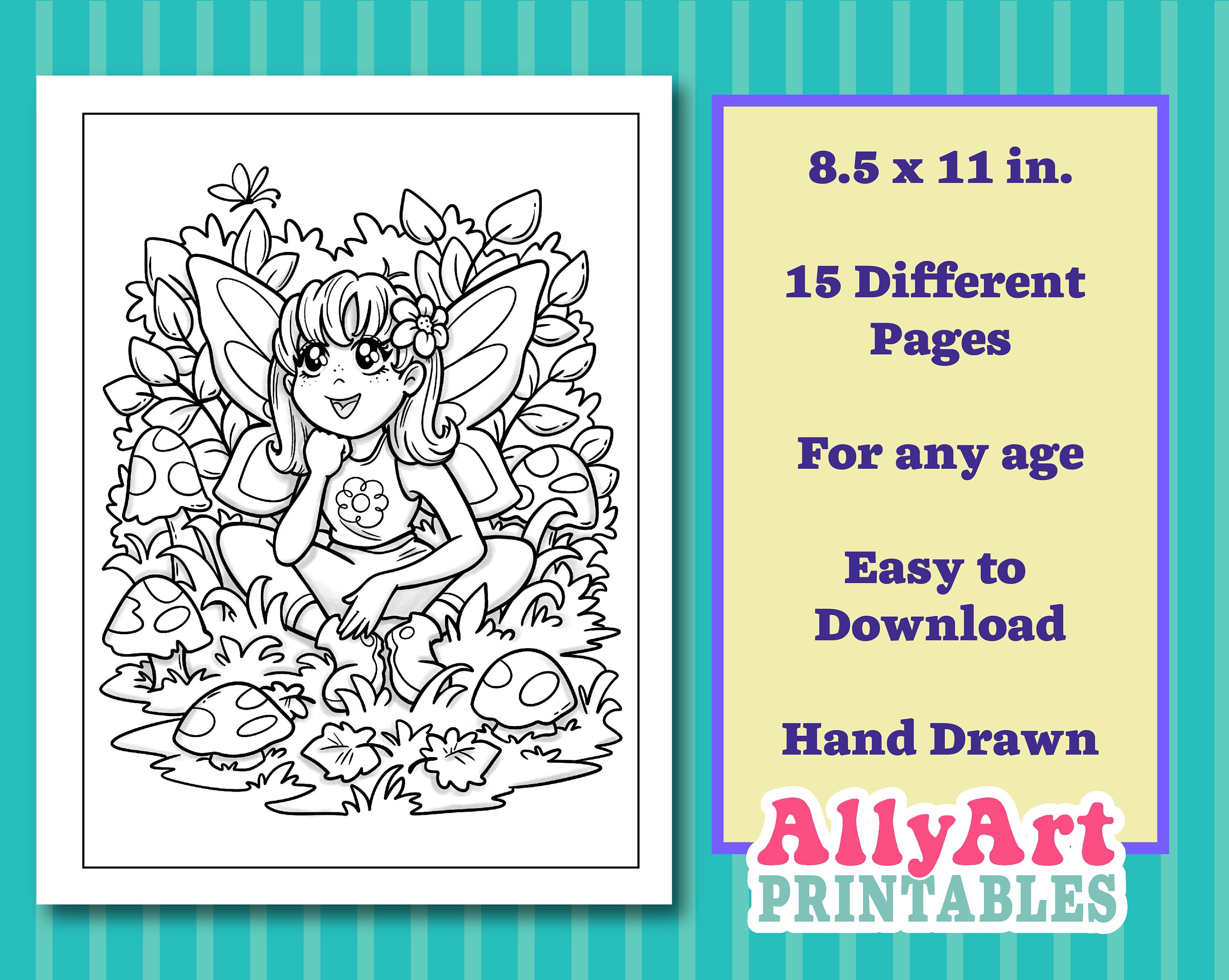 Fairy Chibi Coloring Pages - Fantasy Character Coloring Pages ...