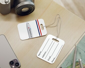 American Airlines Luggage Tags - Etsy
