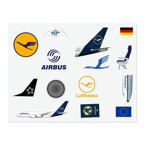 Lufthansa Sticker - Etsy