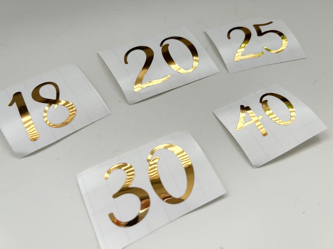 Personalized Vinyl Label Sticker Numbers Numbers for - Etsy